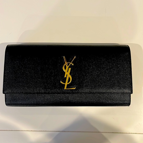 Yves Saint Laurent | Bags | Uptown Monogram Ysl Clutch | Poshmark